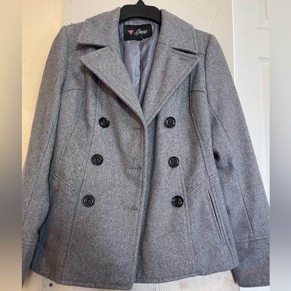 Guess | Jackets & Coats | Its A Grey Guess Coat | Poshmark
